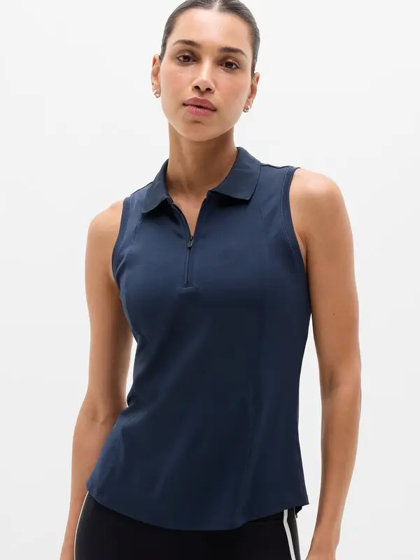 Athleta Tee Time Polo Tank - Eclipse
