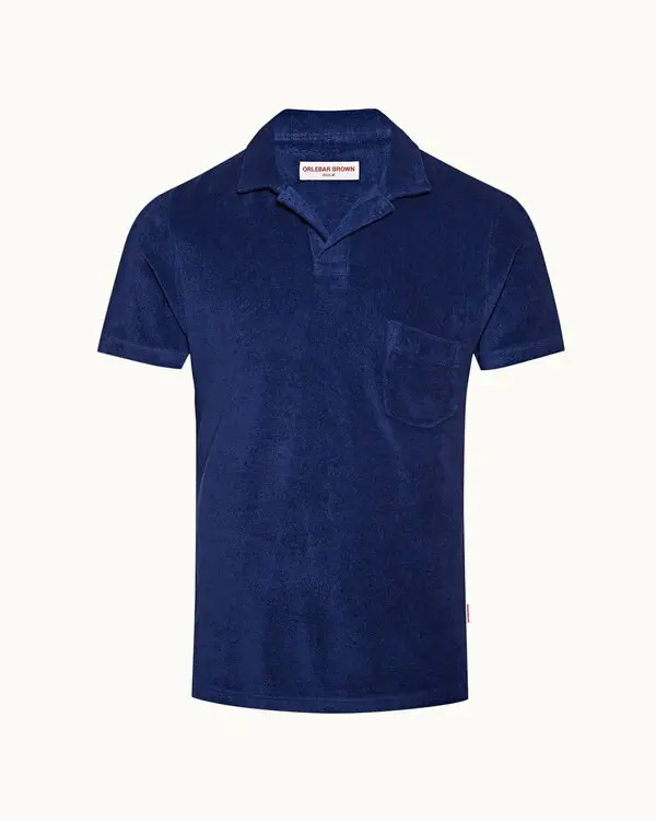 Orlebar Brown Wash Tailored Fit Towelling Polo Shirt
