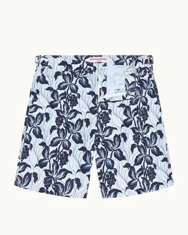 Orlebar Brown Petralis Print Longer Length Swim Shorts - Blue
