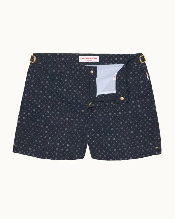 Orlebar Brown Solstice Print Setter Swim Shorts - Blue