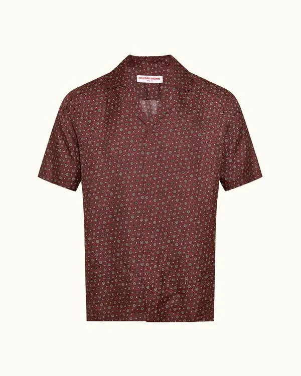 Orlebar Brown Relaxed Fit, Silk Capri Collar Shirt