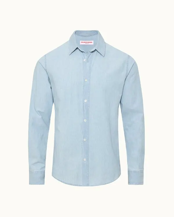 Orlebar Brown Tailored Fit Chambray Shirt