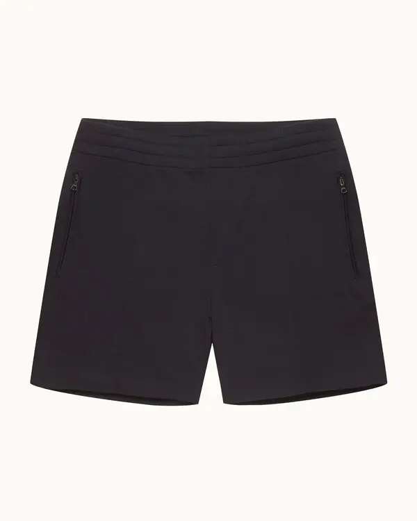 Orlebar Brown Classic Fit Merino Jersey Drawcord Shorts - Blue