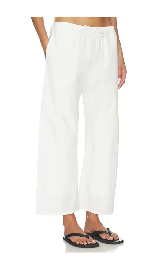 LESET Kyoto Carpenter Pant In White