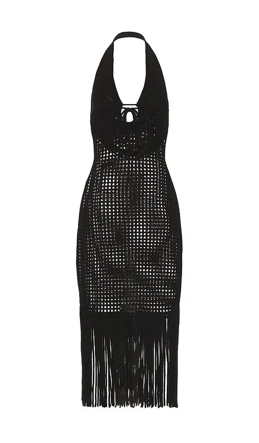 HAELO Double Two-toned Fringe Dress