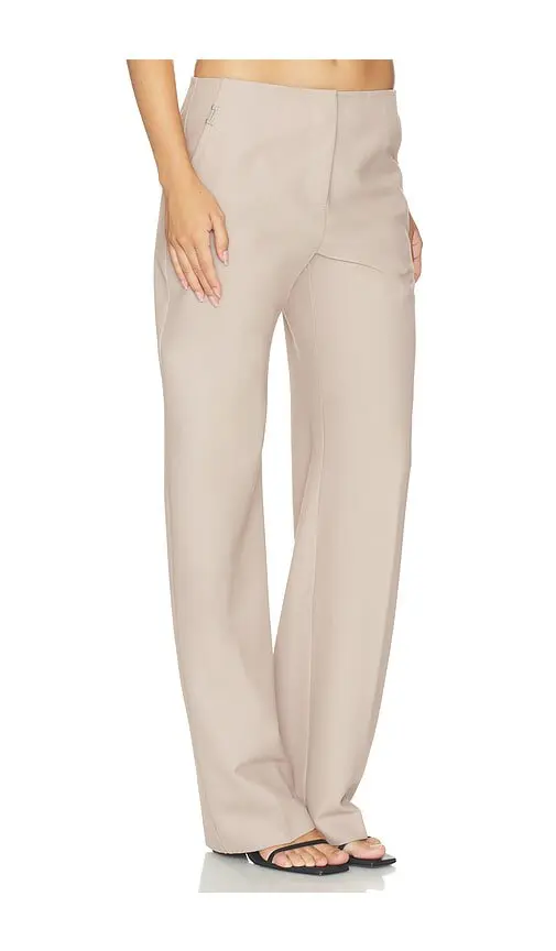 HAELO Straight Leg Trouser In Beige