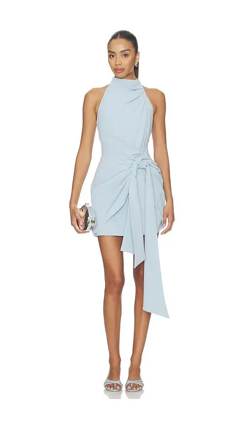 ELLIATT Anaya Halter Mini Dress With Front Tie Detailing