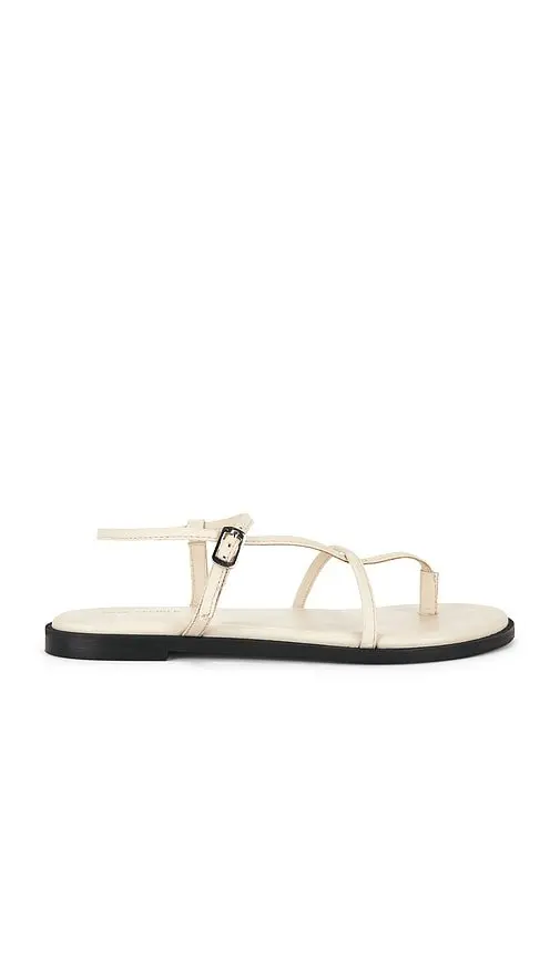 Free People Corsica Strappy Sandal In Ivory - Bone