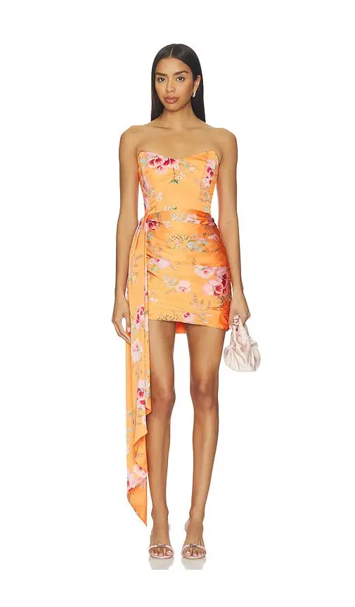Katie May Chasing Dawn Dress In Orange - Melon Bloom