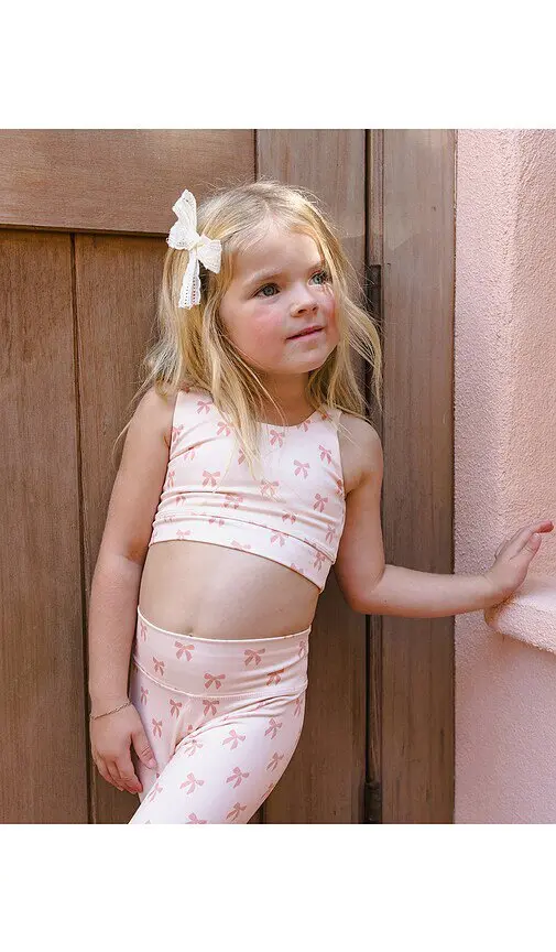 RYLEE + CRU Swift Sports Bra In Pink