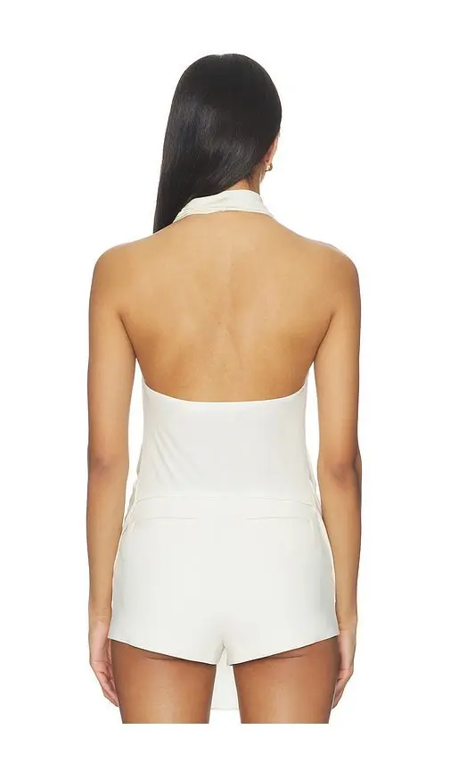 Lapointe Draped Cowl Neck Top