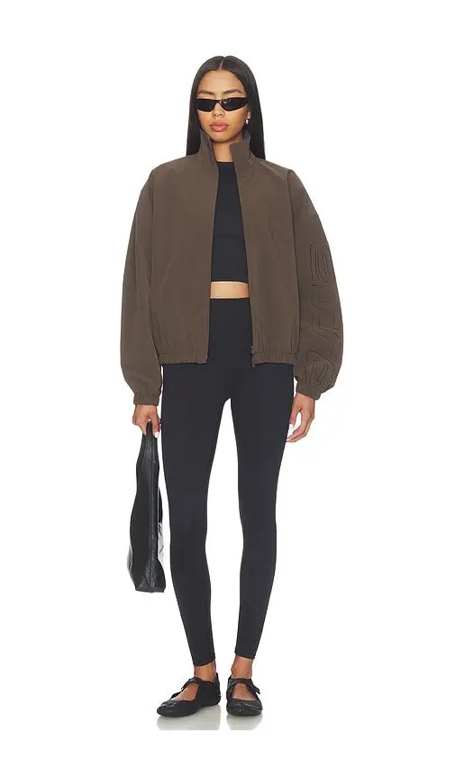 NIKESKIMS Matte Corset Crop Top In Black