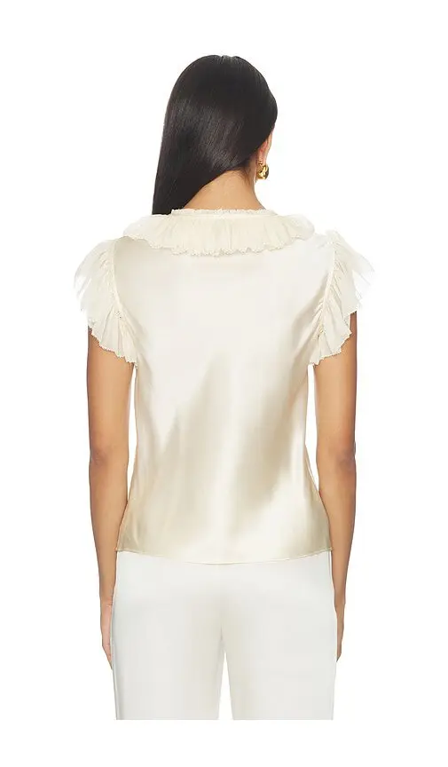 Ulla Johnson Ilyana Sleeveless Silk Top With Lace Up