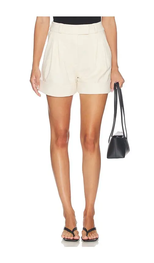 Rag & Bone Neila Ponte Shorts In Beige