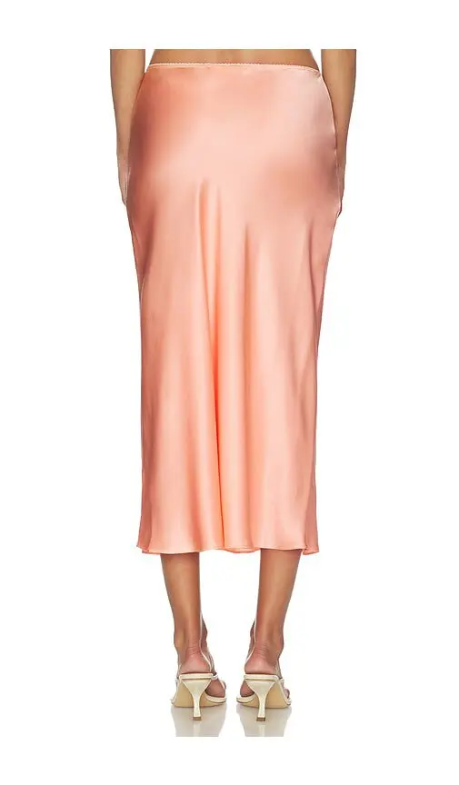 Sablyn Miranda Bias Cut Pull On Skirt In Pink