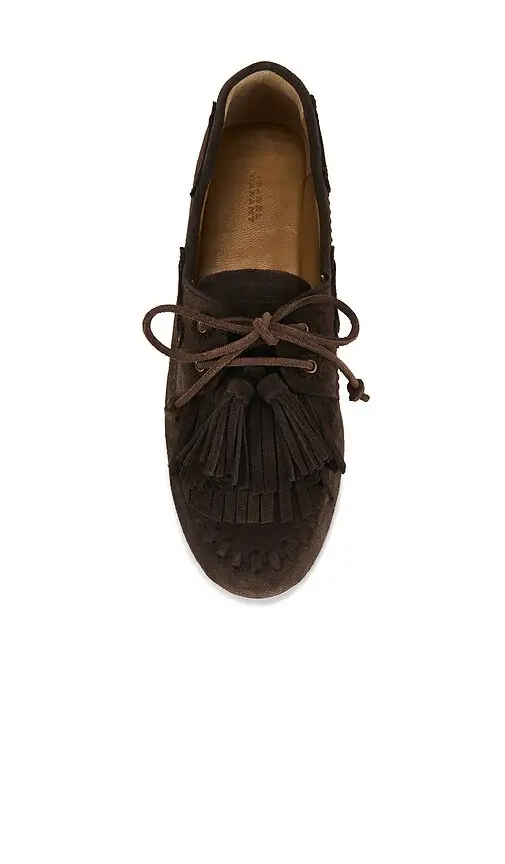Isabel Marant Étoile Fersi Suede Loafers - Chocolate