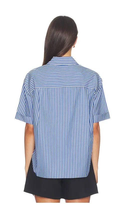 Rag & Bone Connie Short Sleeve Stripe Shirt