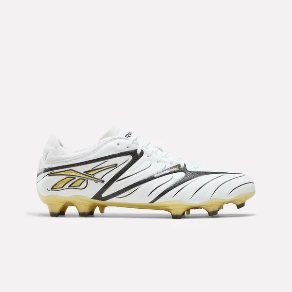 REEBOK Sidewinder 26 Pro Firm Ground Soccer Cleats - White/black/silver