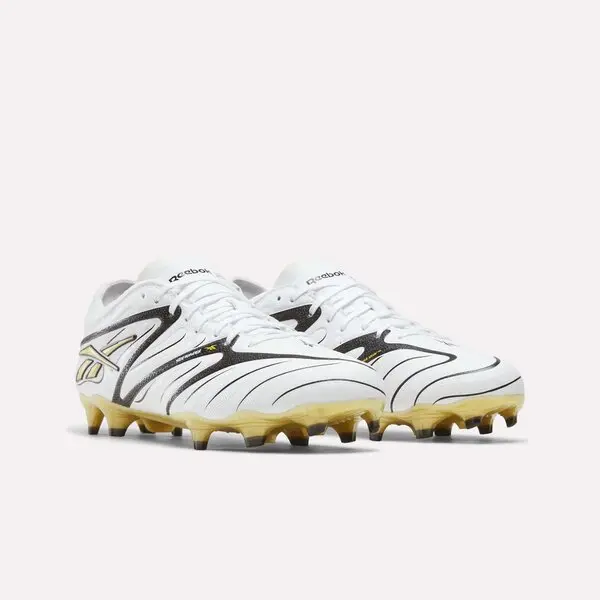 REEBOK Sidewinder 26 Pro Firm Ground Soccer Cleats - White/black/silver