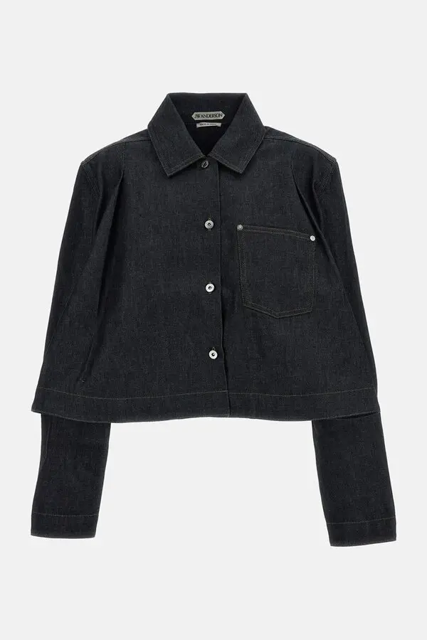 JW Anderson Oversized Denim Shirt - Blu