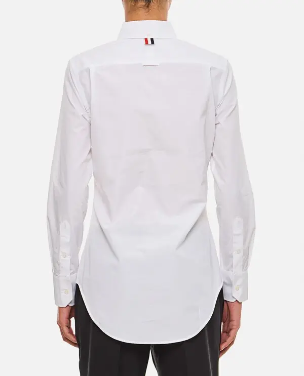 Thom Browne Classic Poplin Shirt With Pointed Collar - Bianco