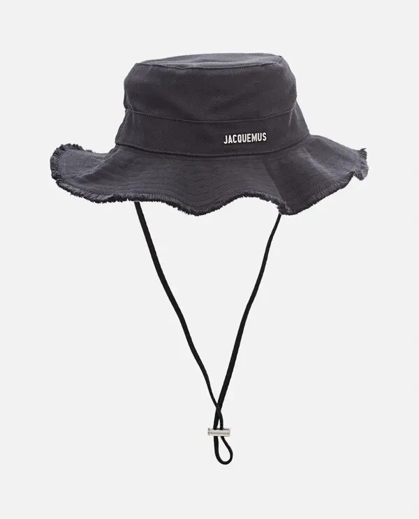 Jacquemus Artichaut Cotton Bucket Hat - Nero