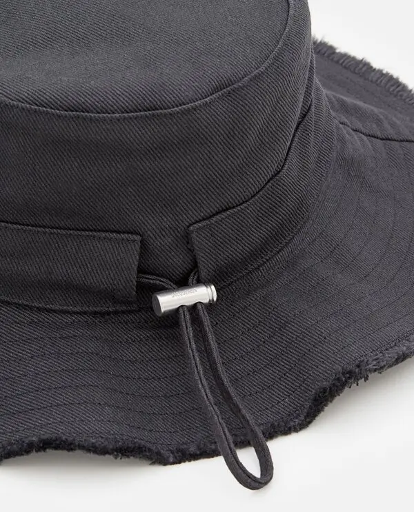 Jacquemus Artichaut Cotton Bucket Hat - Nero