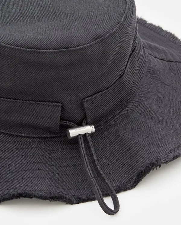 Jacquemus Artichaut Cotton Bucket Hat - Nero