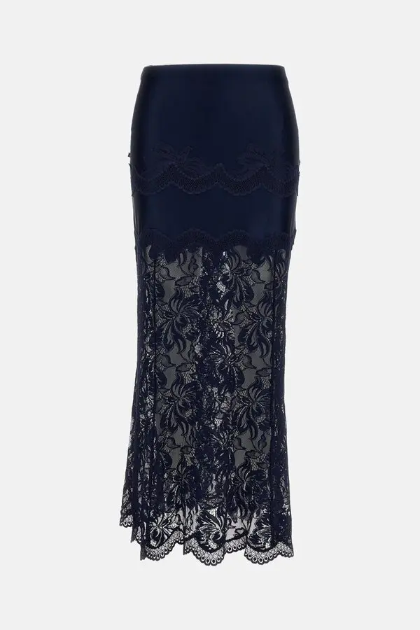 Rabanne Lace Midi Skirt