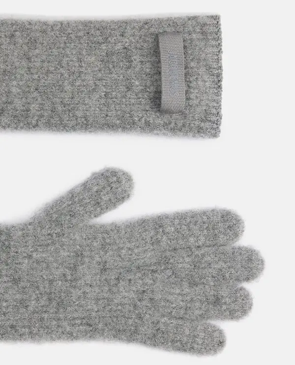 Jacquemus Logo-embellished Long Gloves - Grigio