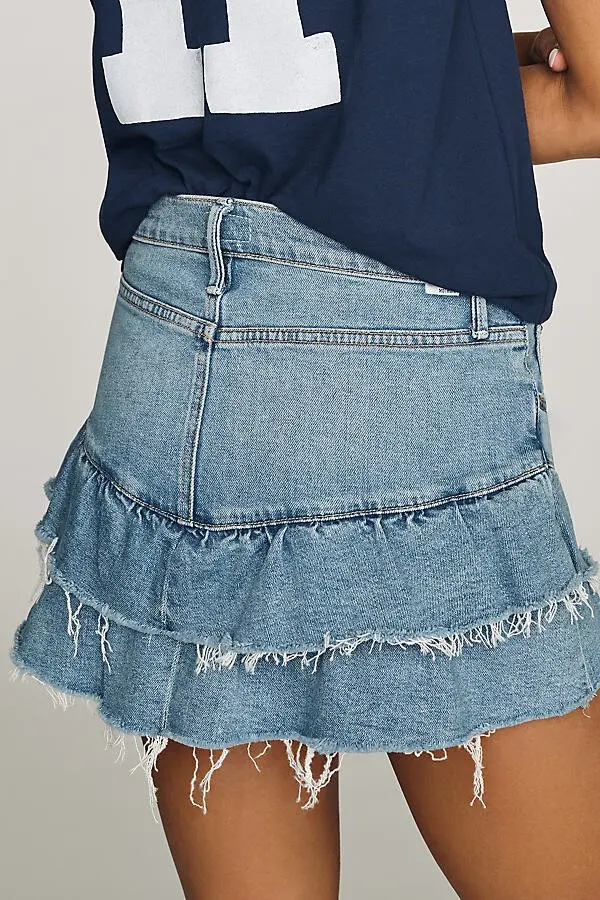 MOTHER Ruffle My Feathers Skirt