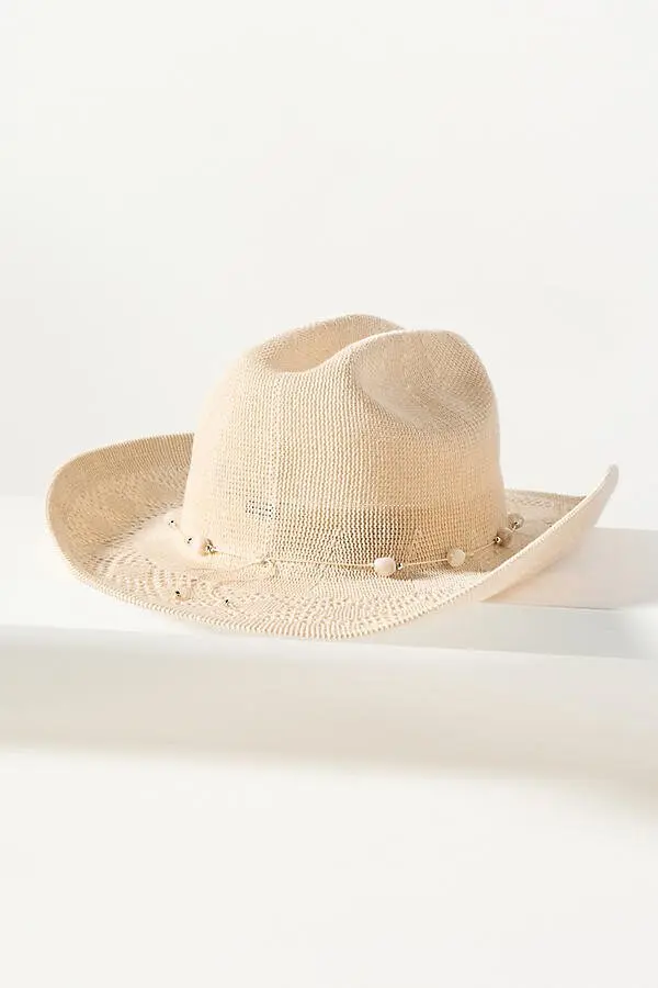 WYETH Beaded Nub Rancher Hat - Light Sand