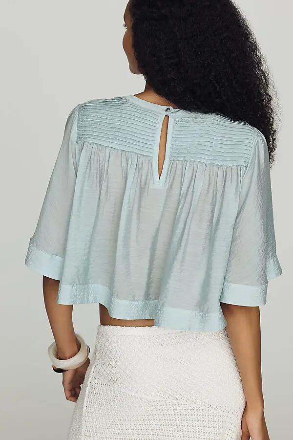 Anthropologie Seamed Yoke Top
