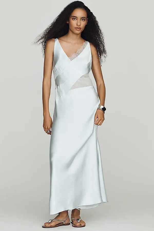 Significant Other Ellis Maxi Slip Dress - Adriatic