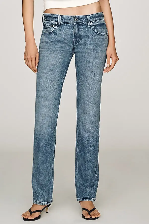 EB DENIM Lennon Cigarette Low Rise Straight Jeans