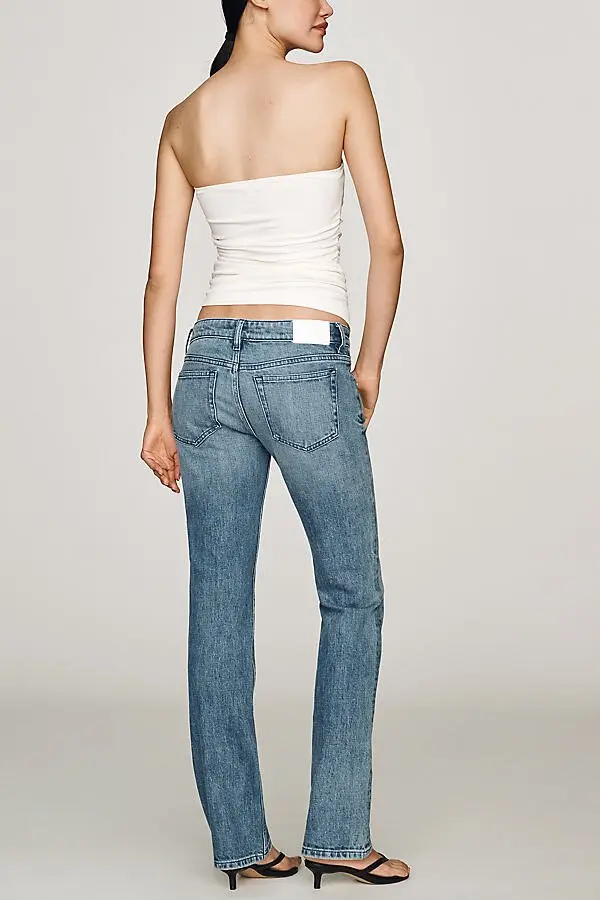 EB DENIM Lennon Cigarette Low Rise Straight Jeans
