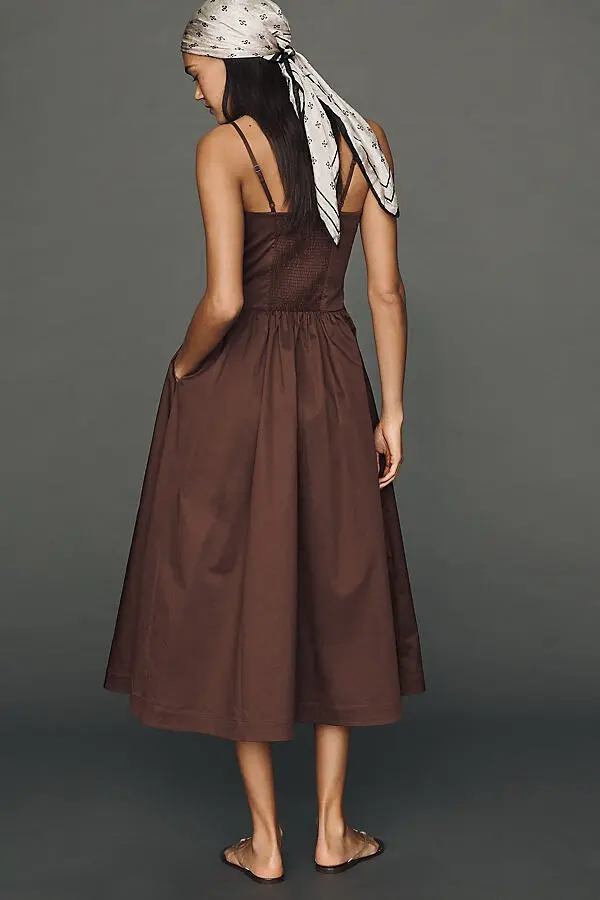 MARE MARE Cotton A-le Midi Dress