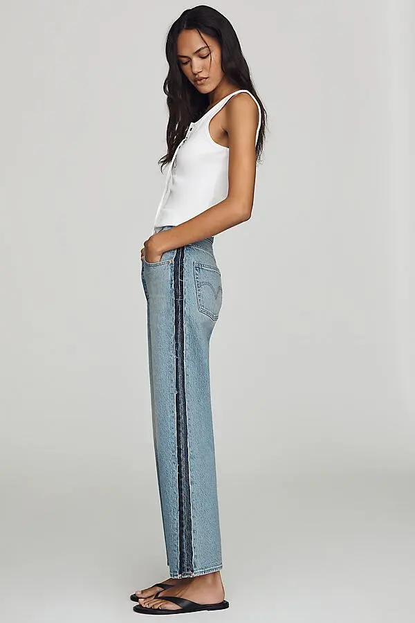 LEVI'S Ribcage High-rise Straight-leg Jeans