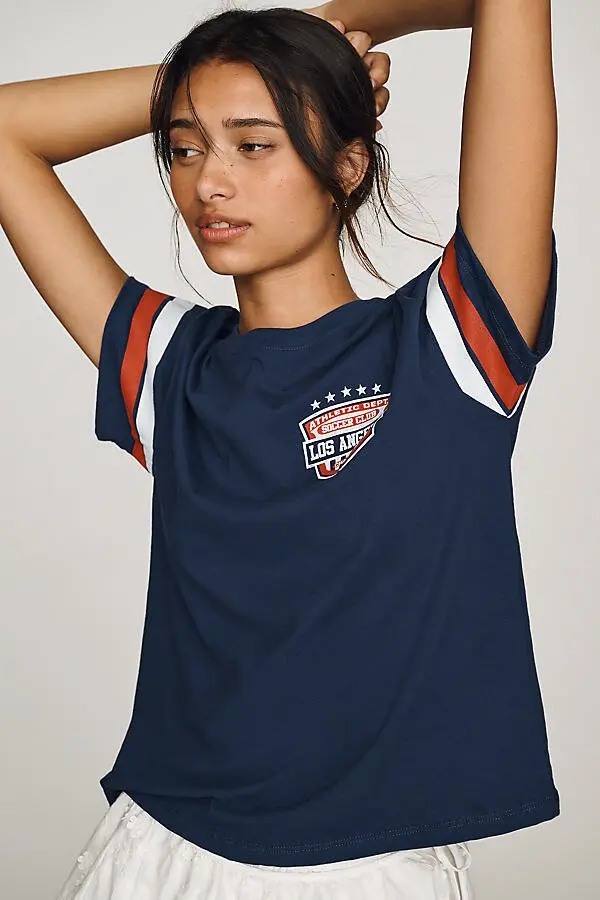 LETLUV Cotton Soccer Graphic Tee