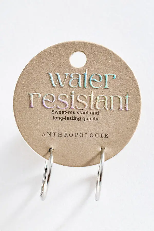 Anthropologie Classic Hoop Earrings - Silver
