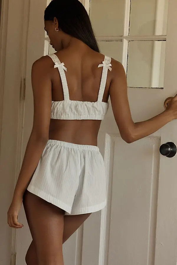 For Love & Lemons Trixie Cotton Sleep Shorts