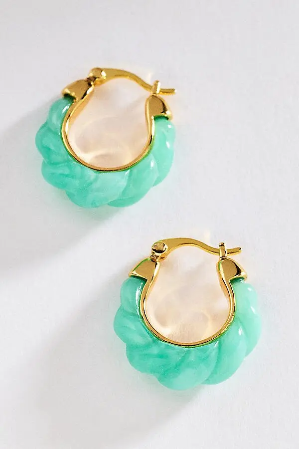 Loren Hope Alani Hoop Earrgs - Mint