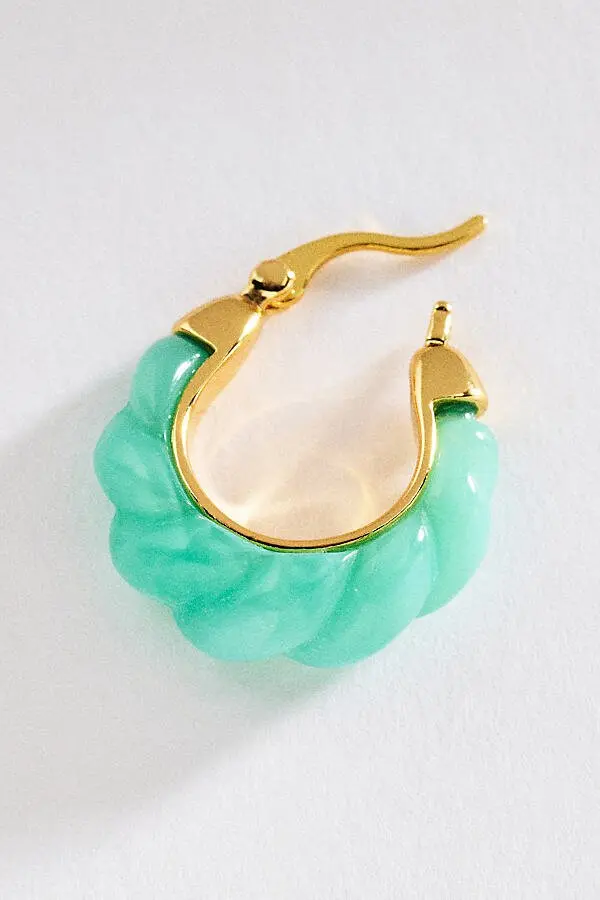 Loren Hope Alani Hoop Earrgs - Mint