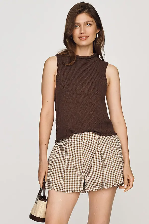 Astr The Label Margeen Pleated High-waisted Shorts