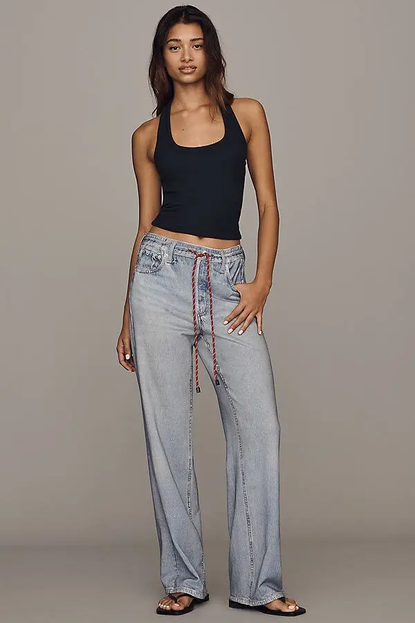 Rag & Bone Miramar High-rise Wide-leg Terry Jeans