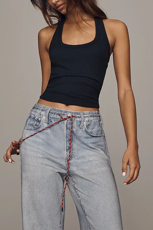 Rag & Bone Miramar High-rise Wide-leg Terry Jeans