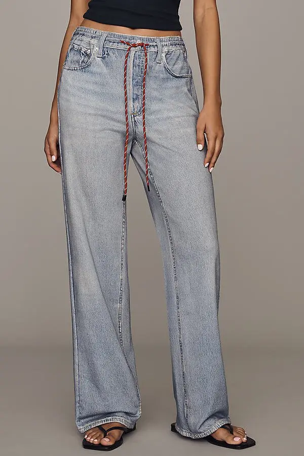 Rag & Bone Miramar High-rise Wide-leg Terry Jeans