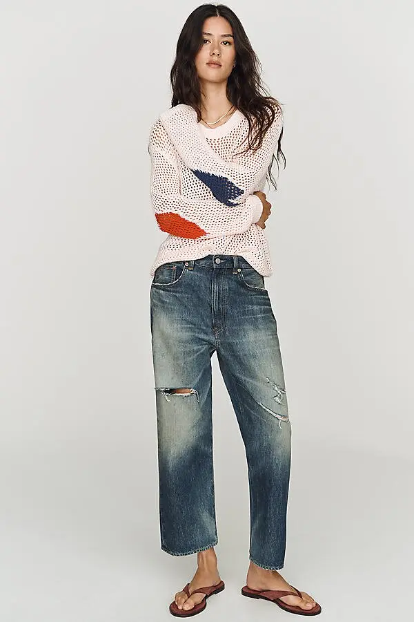 KERRI ROSENTHAL Open-stitch Pullover