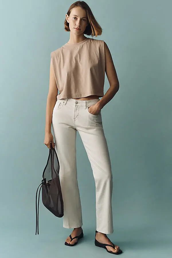 7 For All Mankind Callie Low-rise Straight-leg Jeans