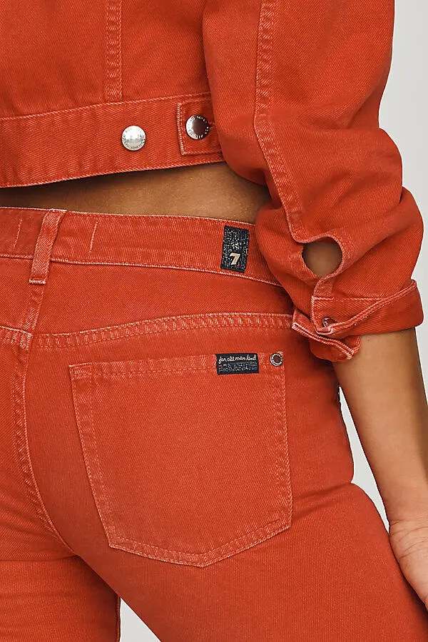 7 For All Mankind Cigarette Low-rise Straight-leg Jeans